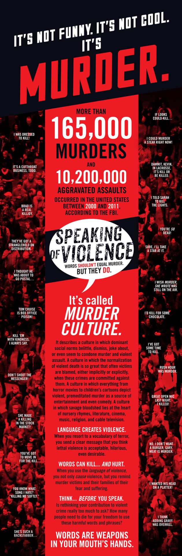 Murder Culture Awareness Campaign - LiarTownUSA