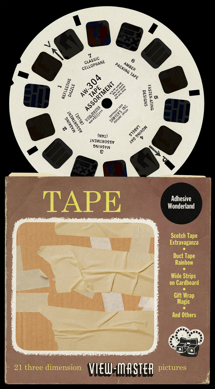 Adhesive Wonderland View-Master Reel: Tape Assortment - LiarTownUSA