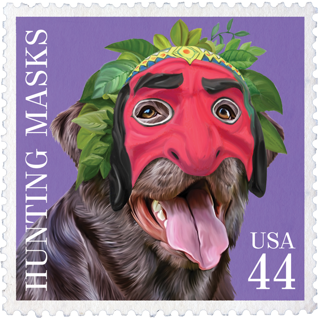 “Hunting Masks” United States Postage Stamps - LiarTownUSA
