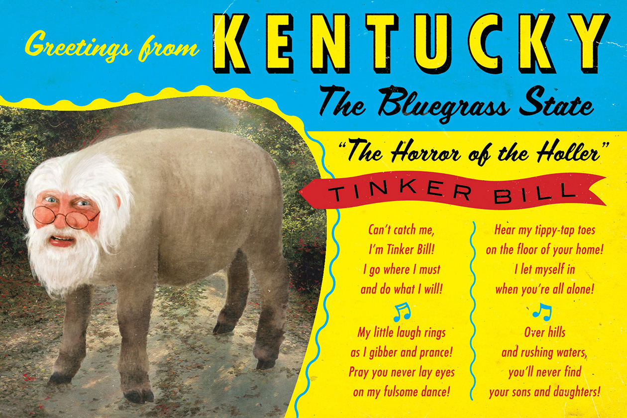 Tinker Bill postcard, 1970 - LiarTownUSA